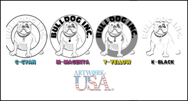 Color Separation – Art Work of USA